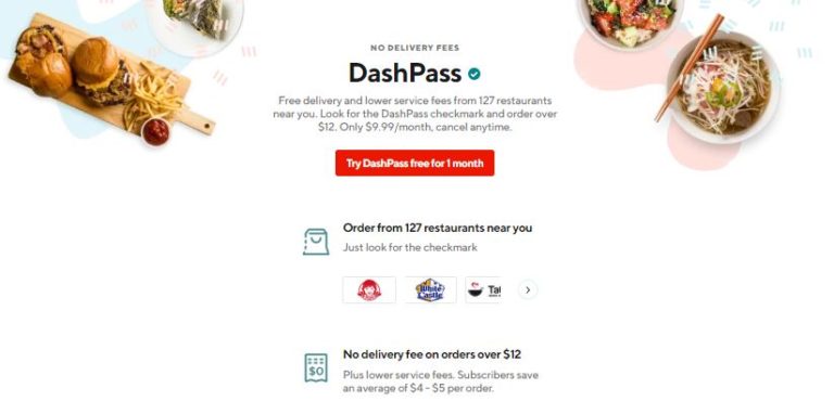 Chase Cardholders Get Up to 2 Years DoorDash "DashPass" Food Delivery ...