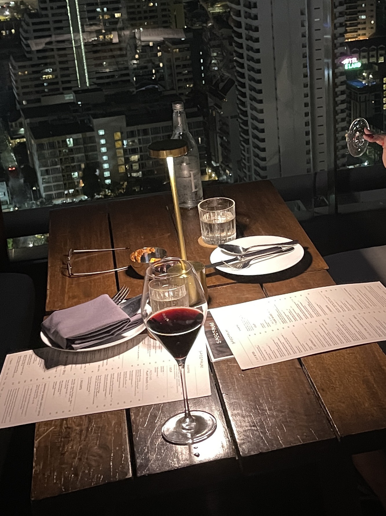 Our Rooftop Dinner at the Spectrum Lounge & Bar at Hyatt Regency ...